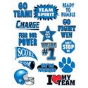 Go Team Blue Supporter temporary tattoo [90-Spo-00001] - AU $3.50